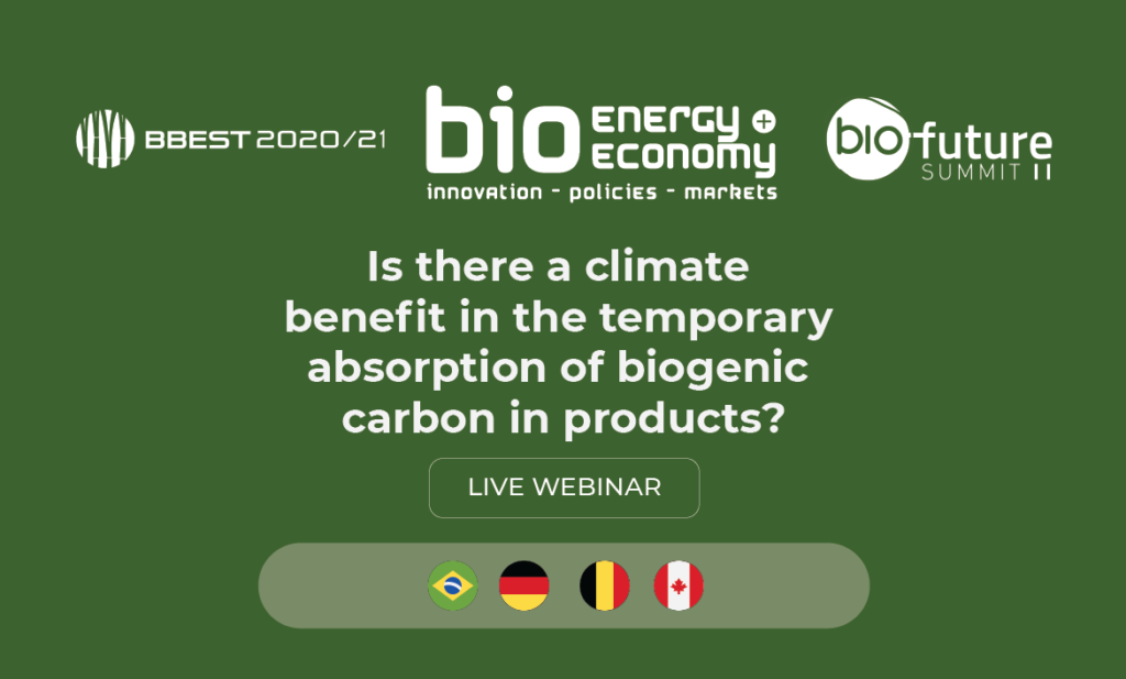 Is there a climate benefit in the temporary absorption of biogenic ...